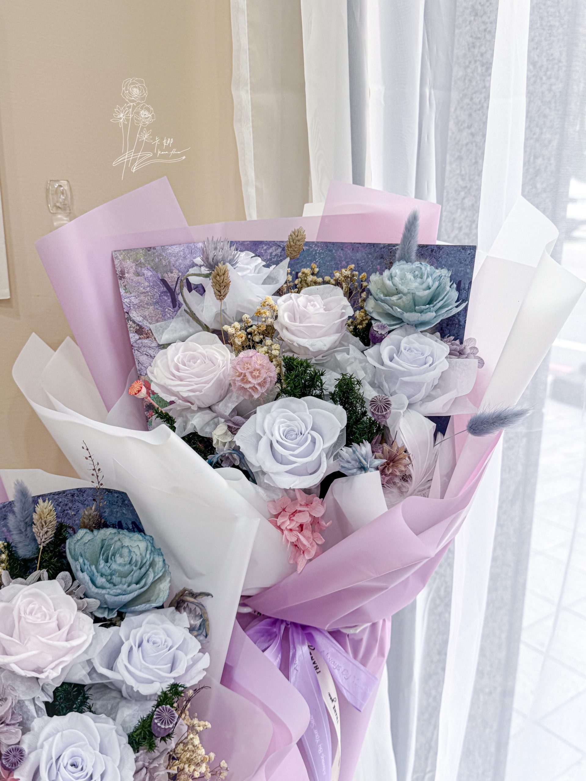 迷霧花園-紫 | 卡娜花藝 Kana Flower